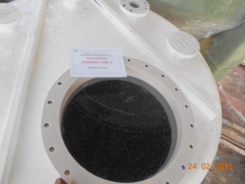 PFA Lining On CS Tank | Heng Lee Composite Engineering